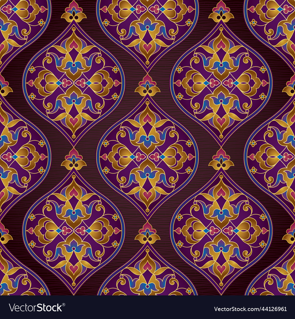 Seamless pattern in eastern style Royalty Free Vector Image