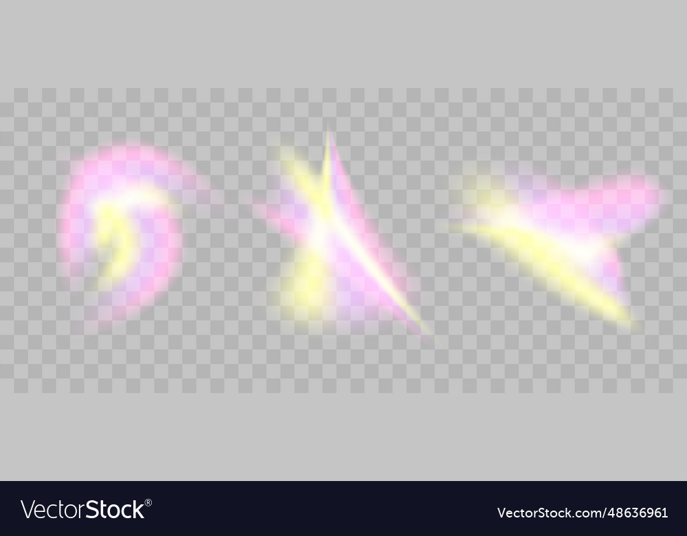 Set of color gradient overlays pastel shapes Vector Image
