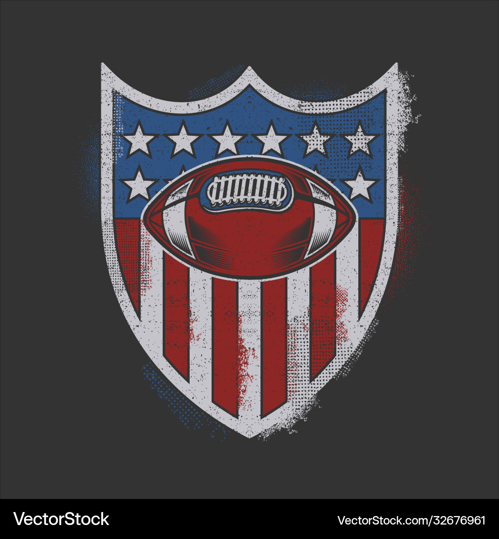 Sport badge american Royalty Free Vector Image