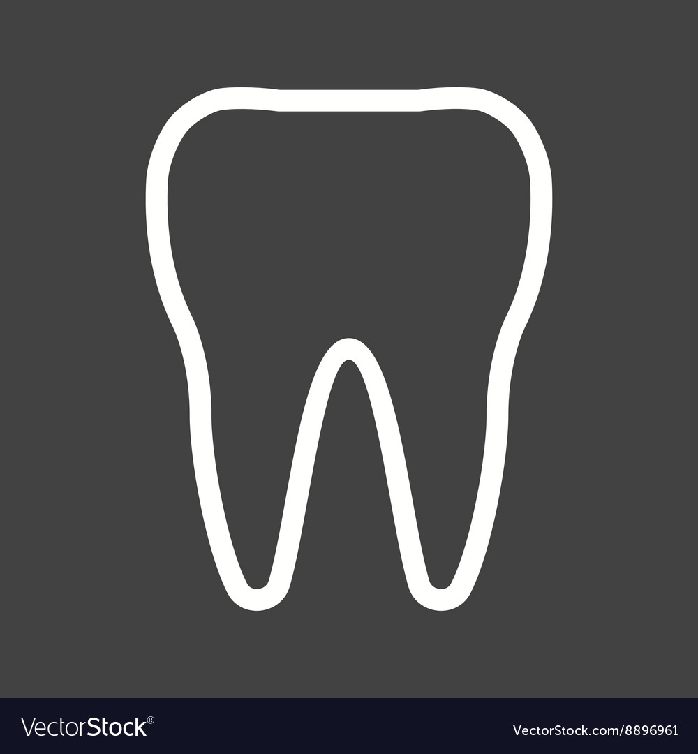 Zahn Lizenzfreies Vektorbild - VectorStock