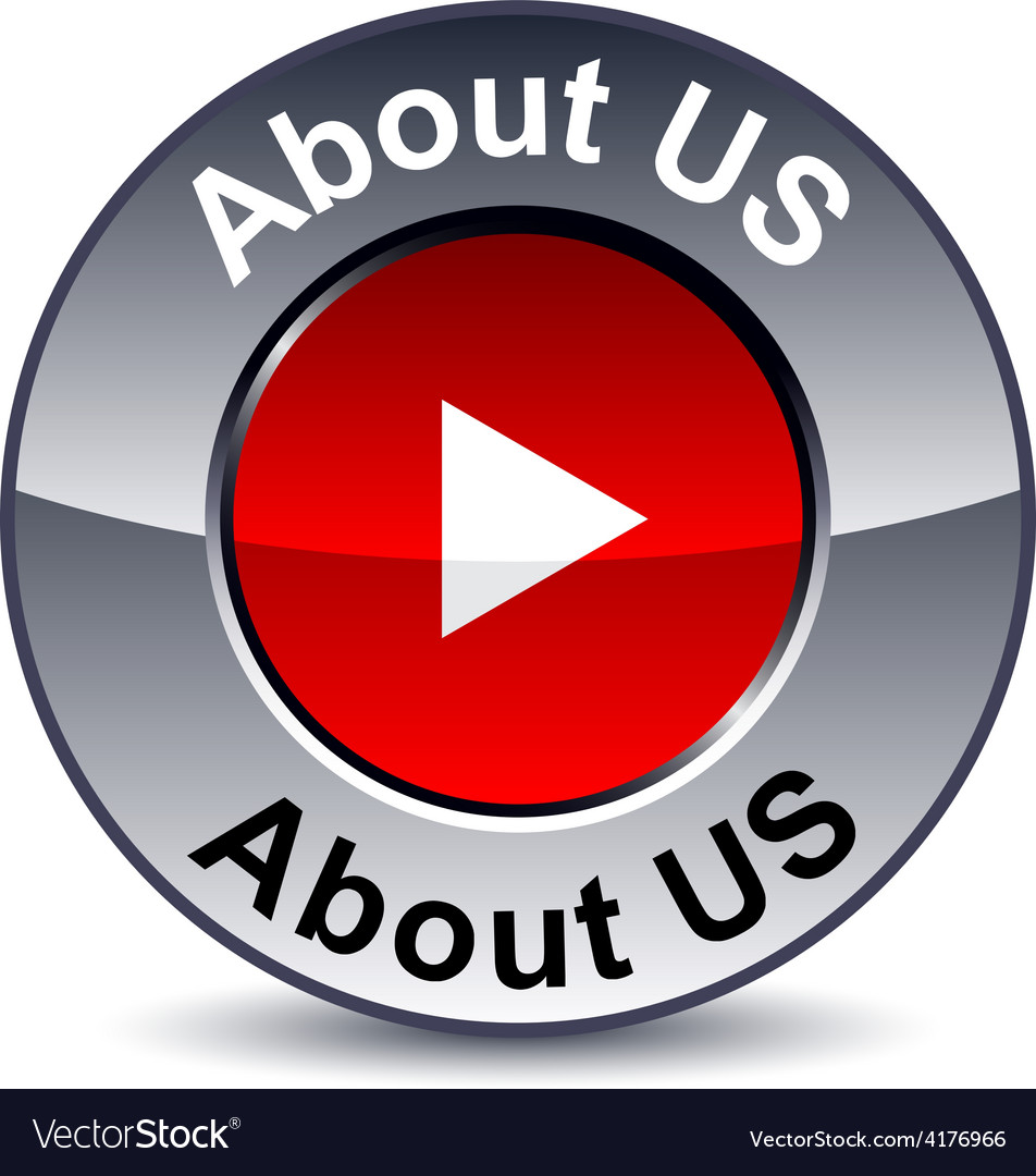 About us round button Royalty Free Vector Image