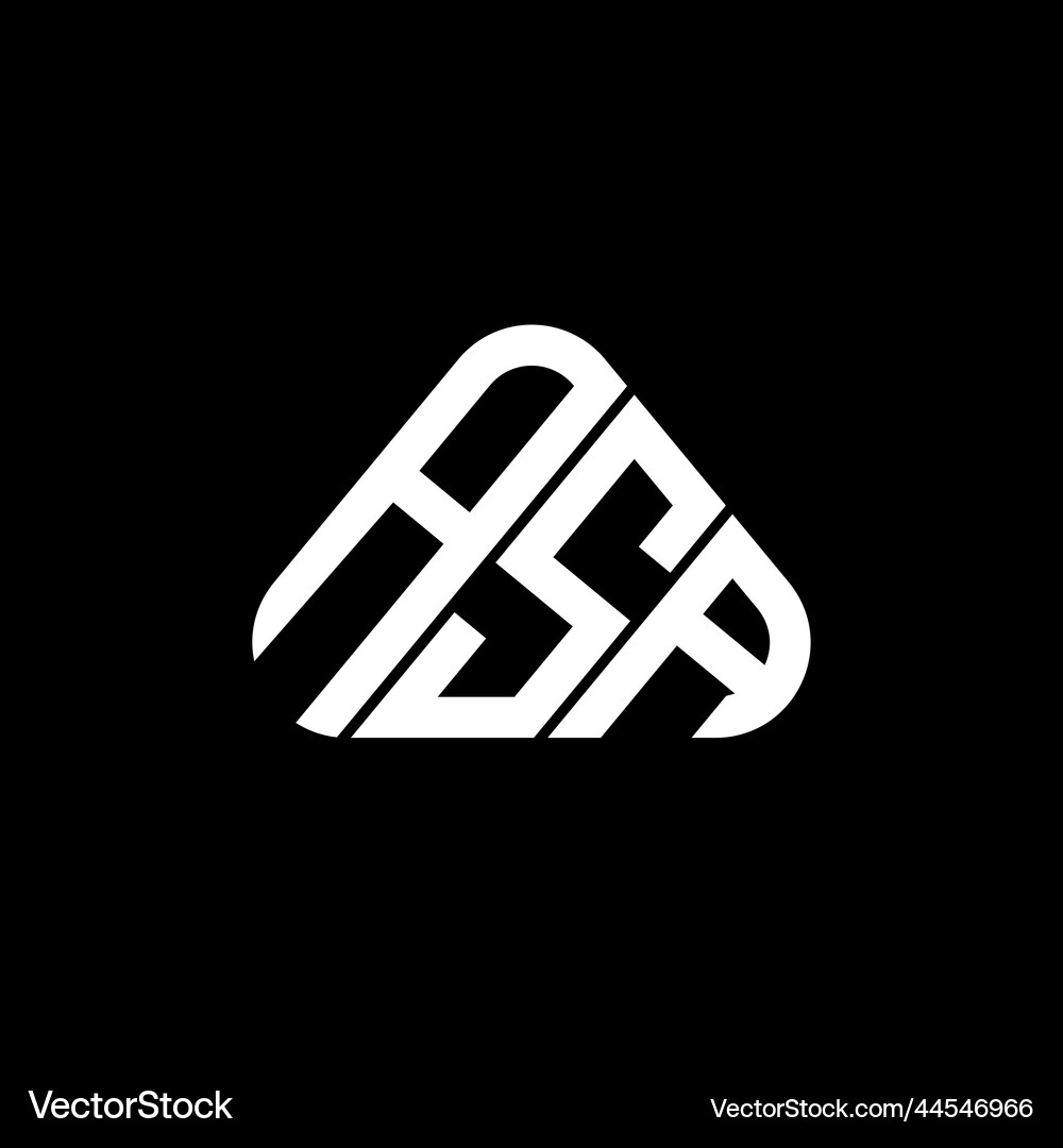 Asa letter logo creative design with graphic Vector Image