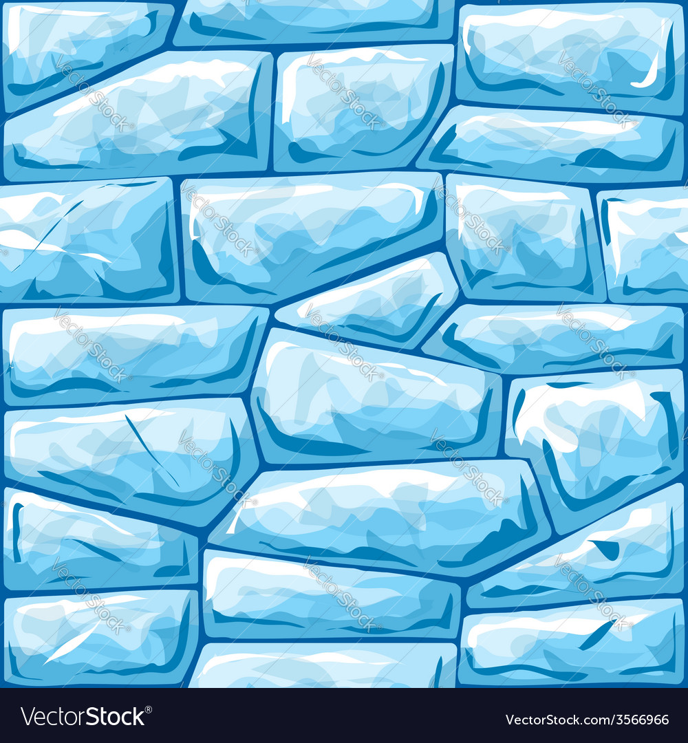Blue ice seamless pattern Royalty Free Vector Image