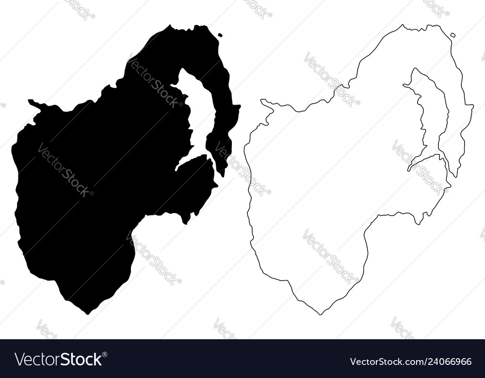 County down map Royalty Free Vector Image - VectorStock