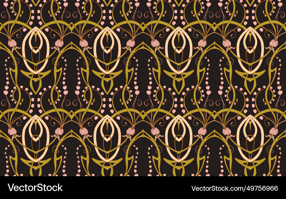 Fantasy flowers decorative and leaves Royalty Free Vector