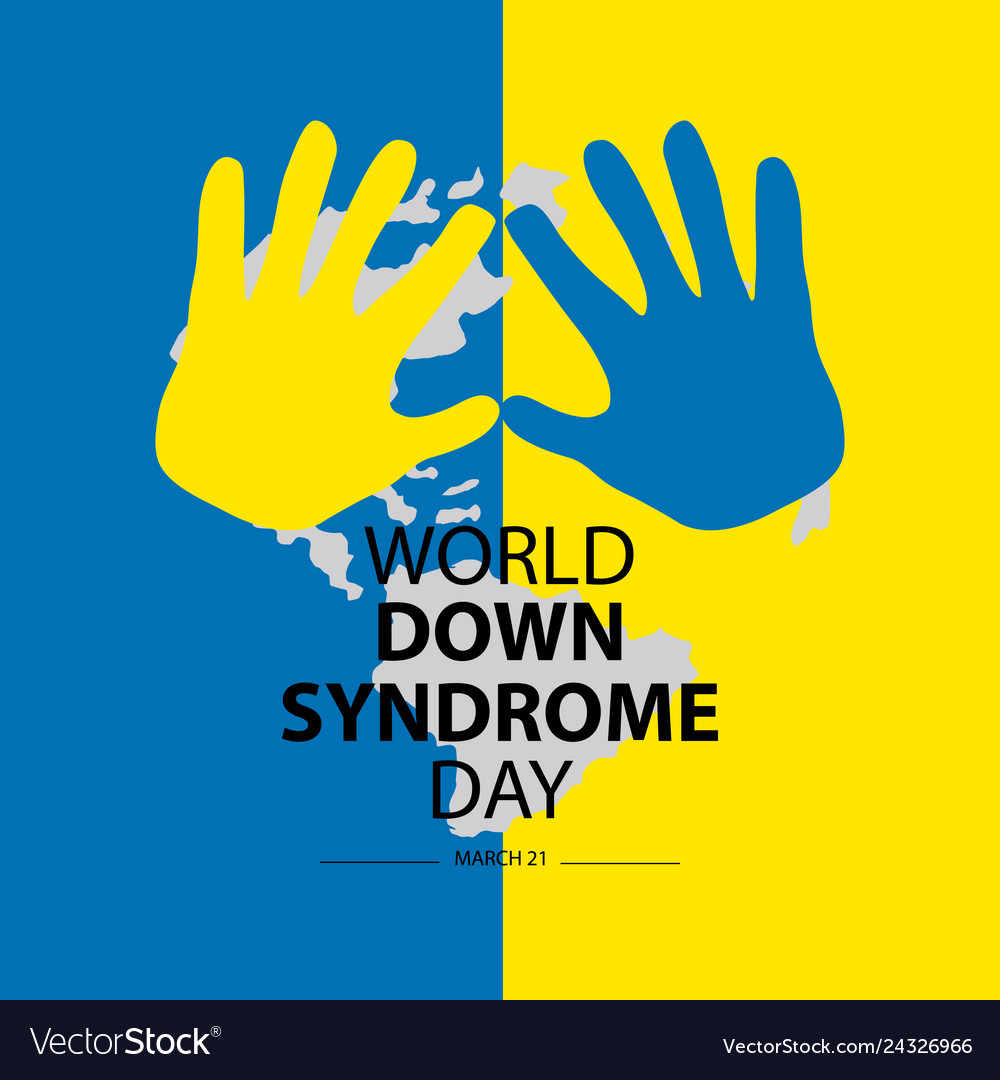 World down syndrome day march 21 Royalty Free Vector Image