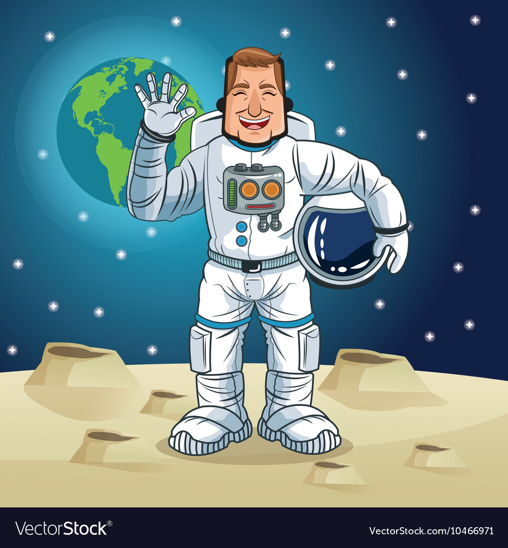 Astronaut space cartoon design Royalty Free Vector Image Astronaut space cartoon design Royalty Free Vector Image