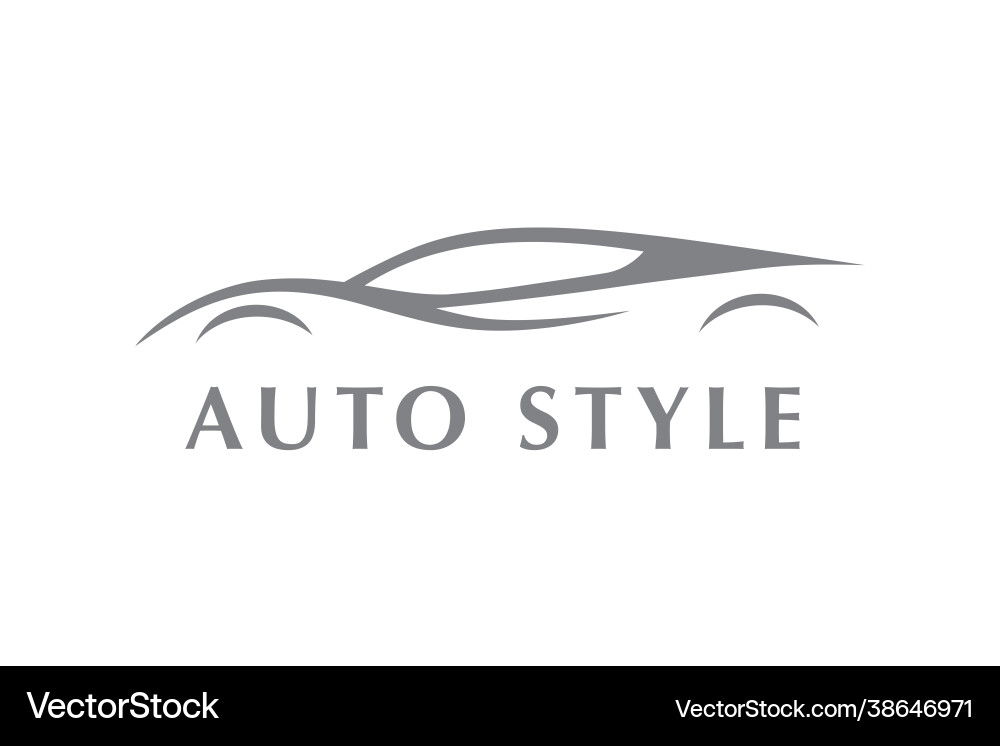 Auto sports car logo Royalty Free Vector Image