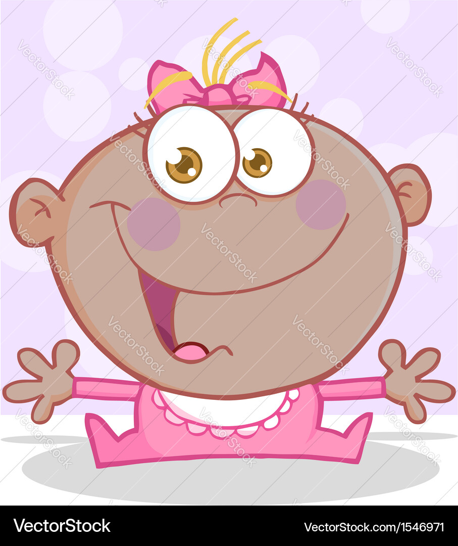 Happy baby cartoons Royalty Free Vector Image - VectorStock