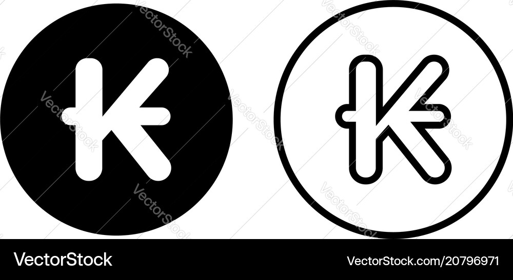 Laos kip currency symbol icon Royalty Free Vector Image