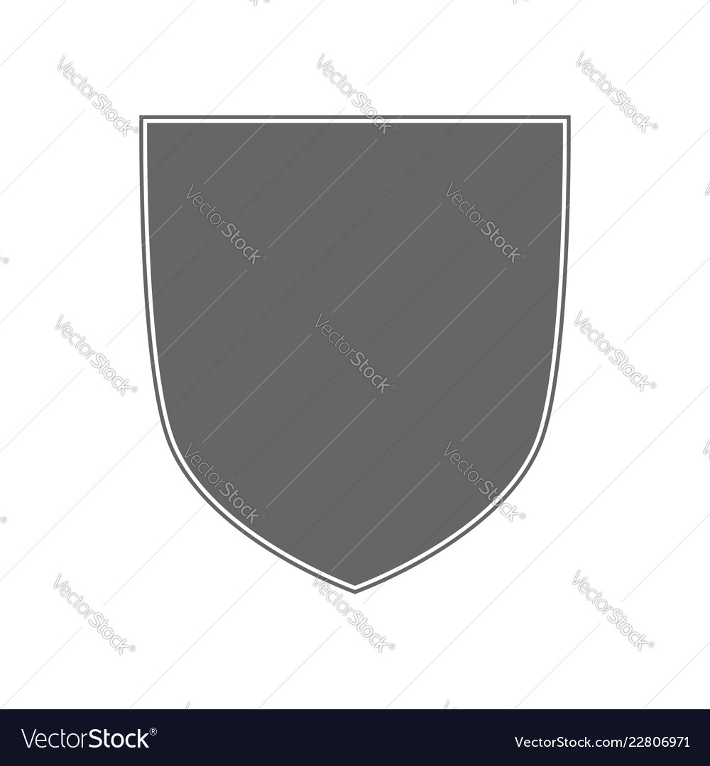 Shield icon shape emblem Royalty Free Vector Image