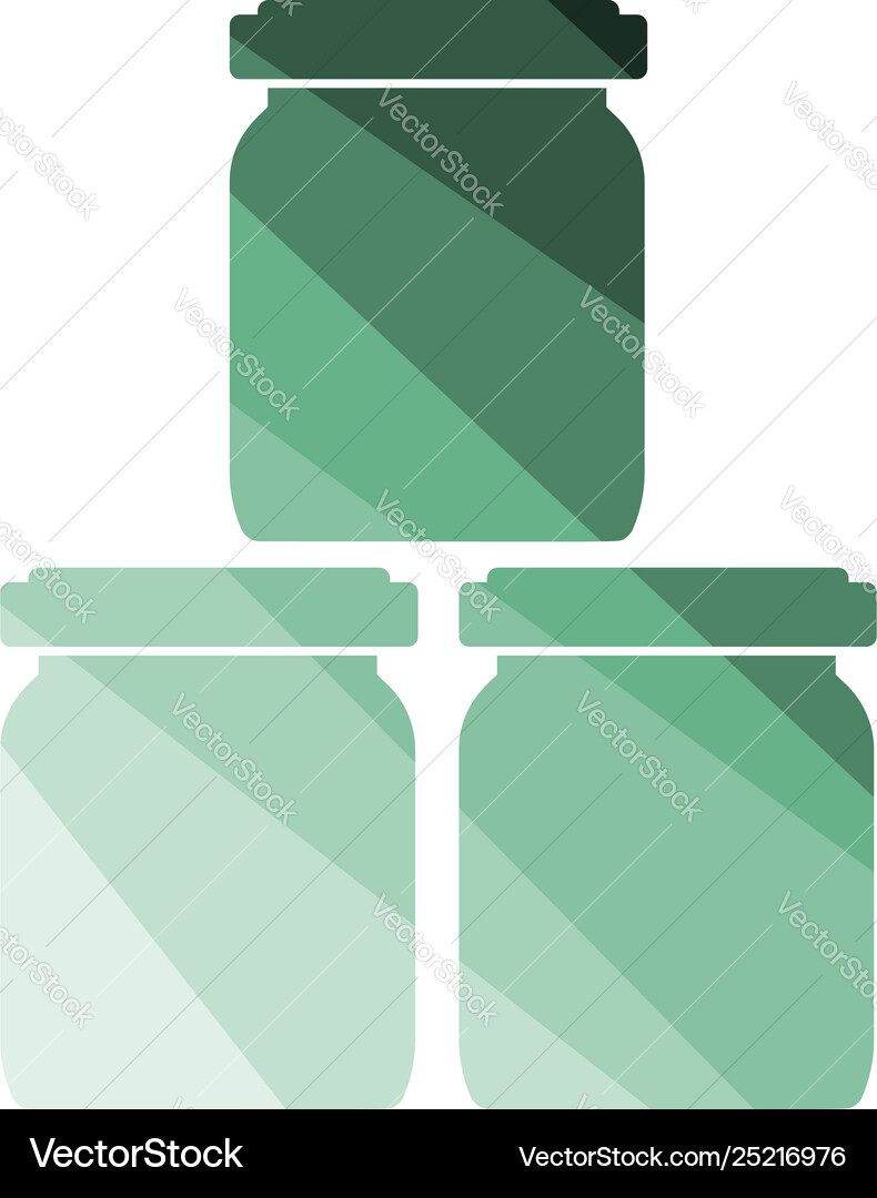 Baby glass jars icon Royalty Free Vector Image