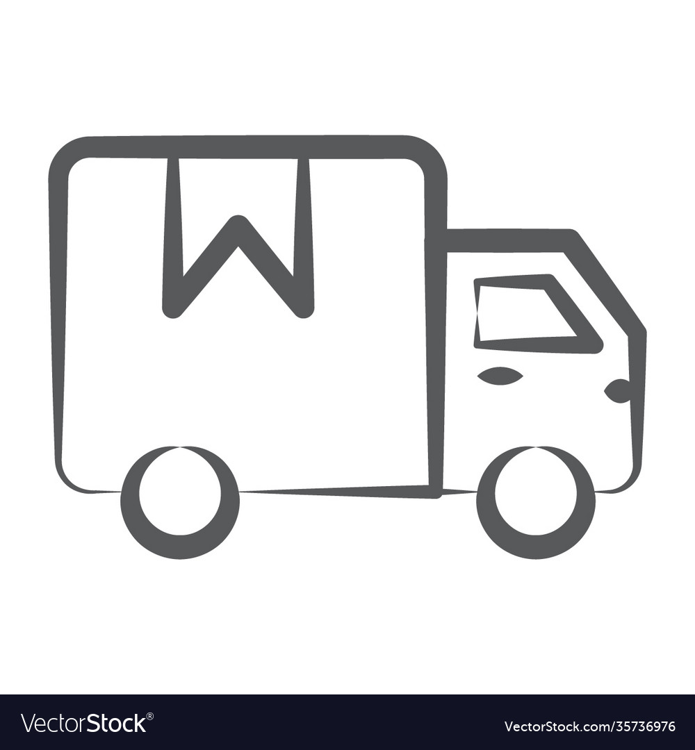 Cargo van Royalty Free Vector Image - VectorStock