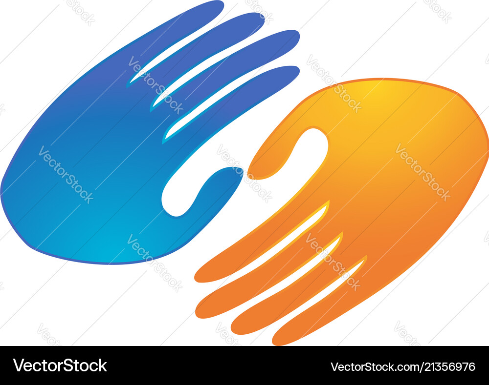 Handshake partnership business logo symbol Vector Image