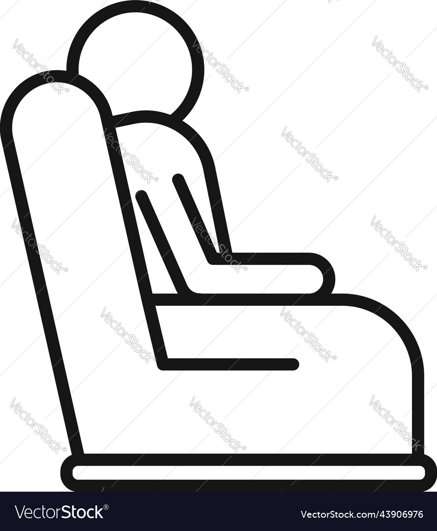Wait room armchair icon outline Royalty Free Vector Image