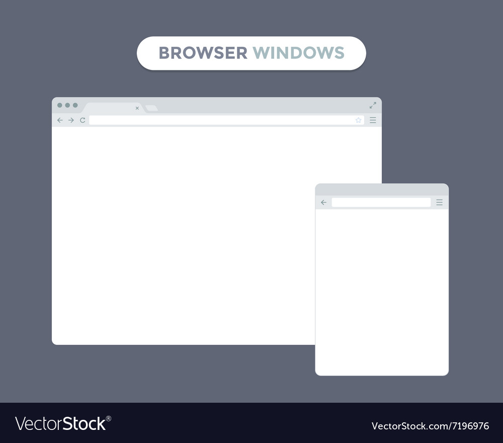 Web browser window Royalty Free Vector Image - VectorStock