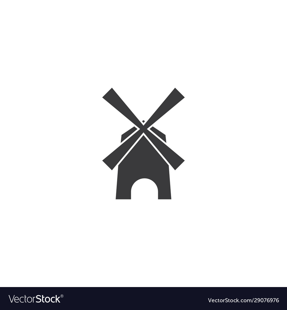 Windmill logo Royalty Free Vector Image - VectorStock