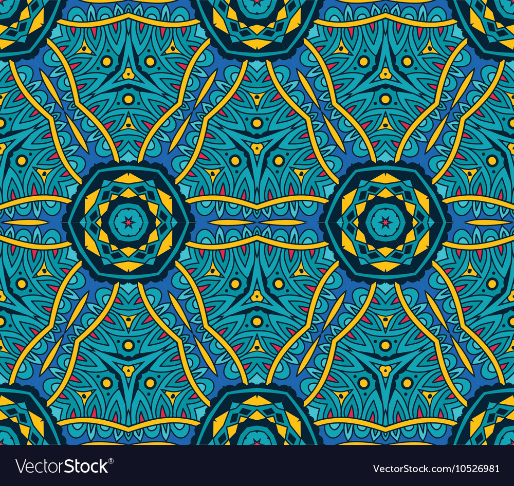 Blue geometric seamless pattern Royalty Free Vector Image