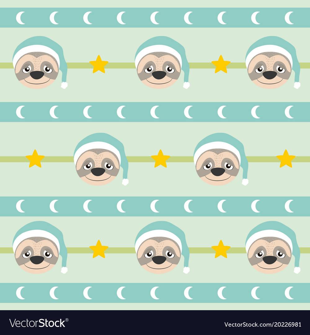 Cute animals pattern background Royalty Free Vector Image