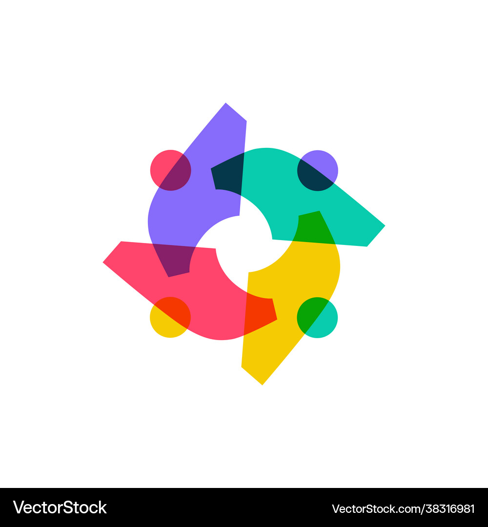 Diversity people family group community team work Vector Image