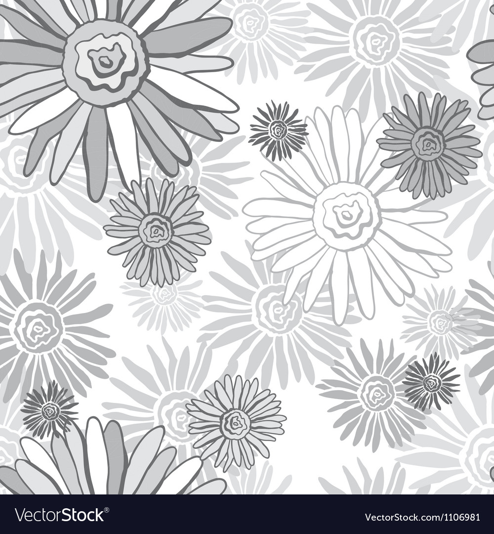 Flower seamless pattern Royalty Free Vector Image
