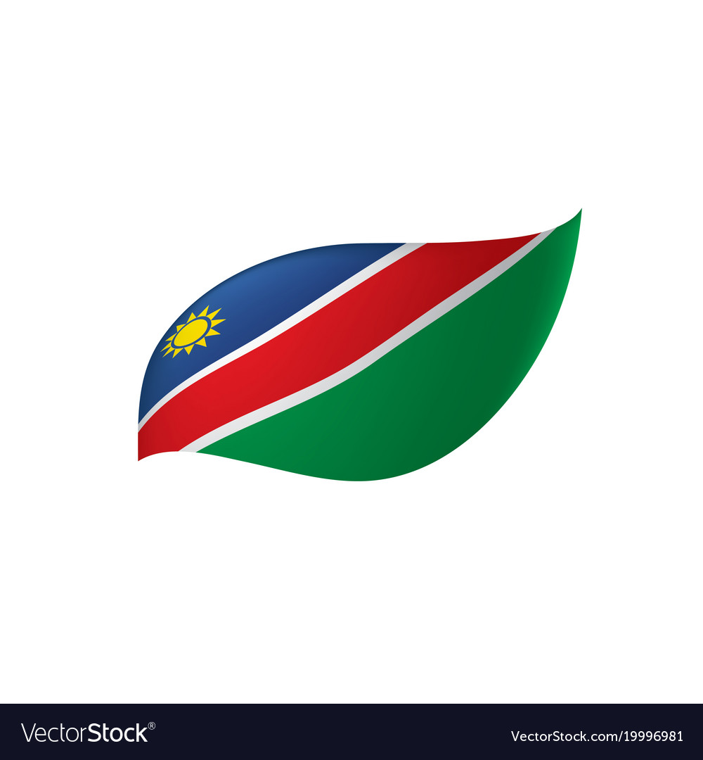 Namibia flag Royalty Free Vector Image - VectorStock