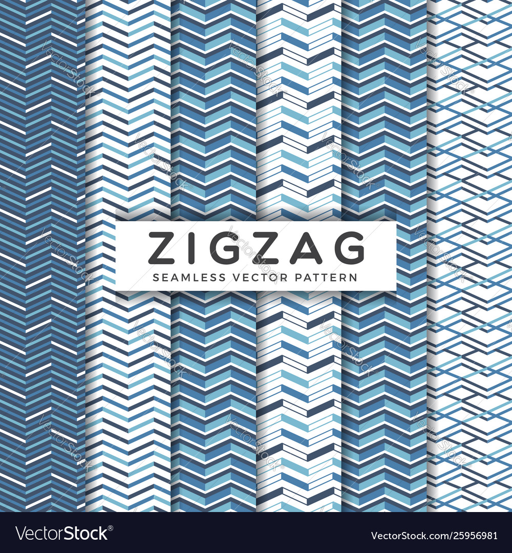 Navy blue zigzag seamless patterns Royalty Free Vector Image Navy blue zigzag seamless patterns Royalty Free Vector Image