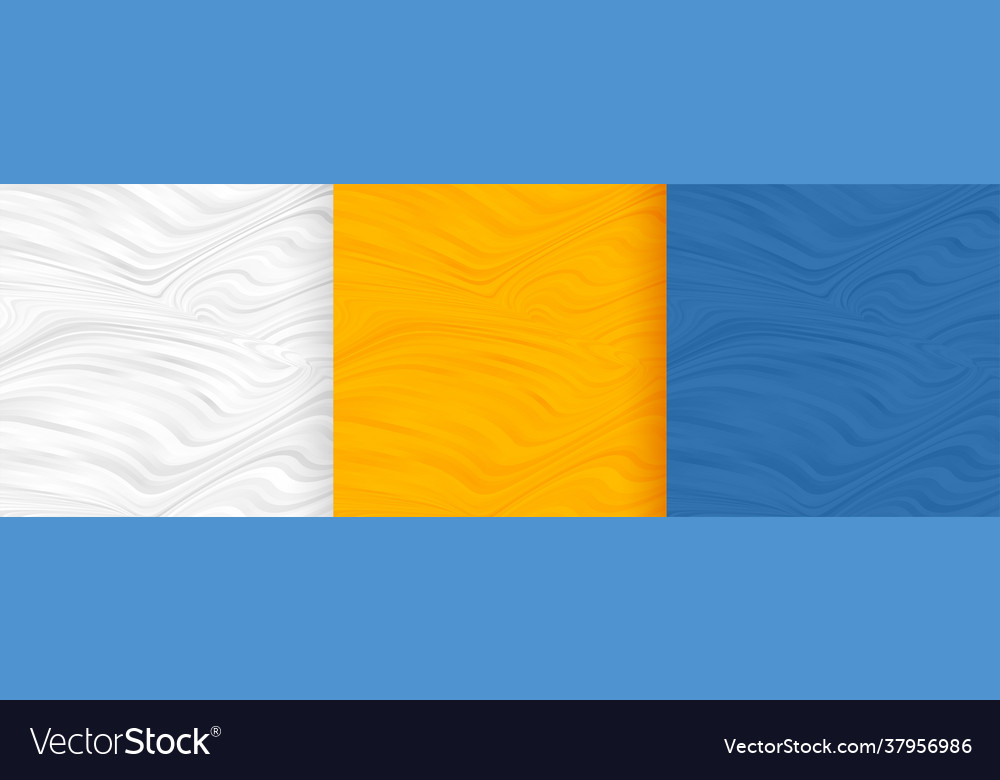 Abstract wavy shape pattern blank background set Vector Image