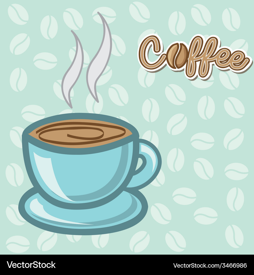 Coffee design Royalty Free Vector Image - VectorStock