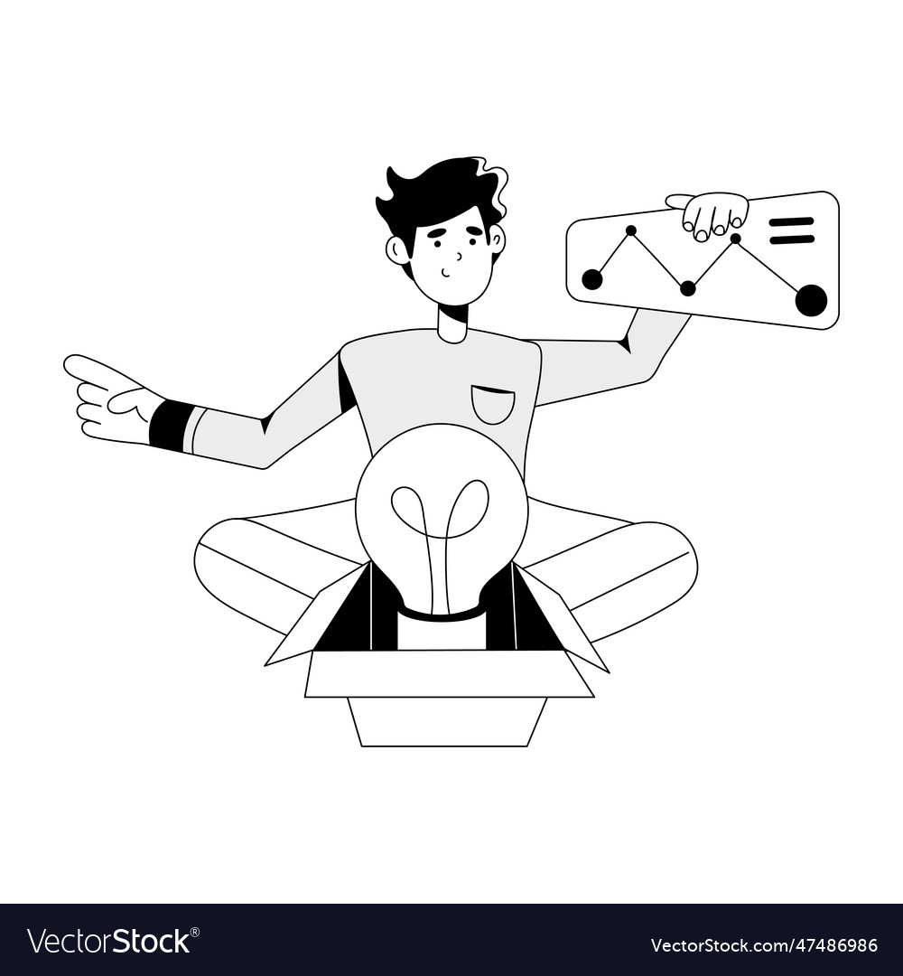 Creative analysis Royalty Free Vector Image - VectorStock