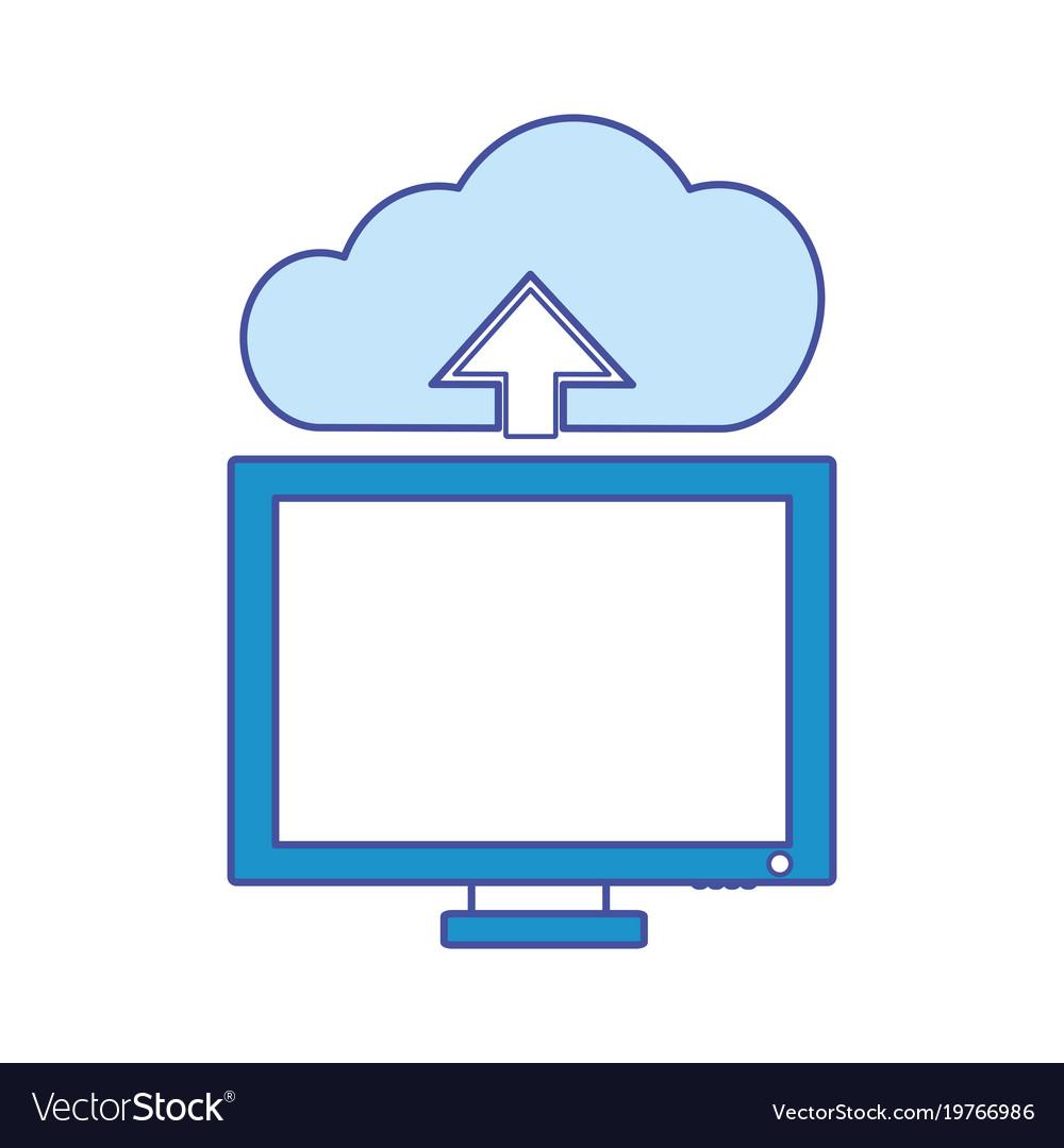 Isolated computer design Royalty Free Vector Image