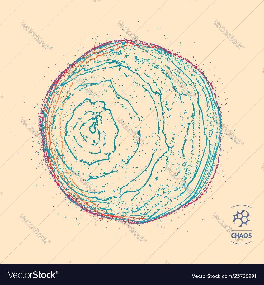 Array with dynamic particles small particles Vector Image