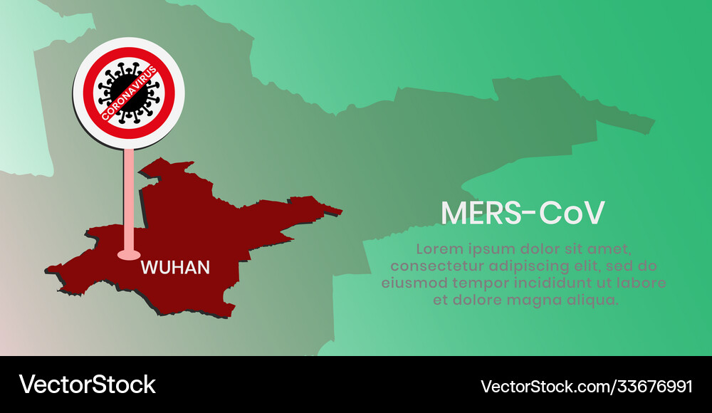 Coronavirus banners can be used to warn the Vector Image