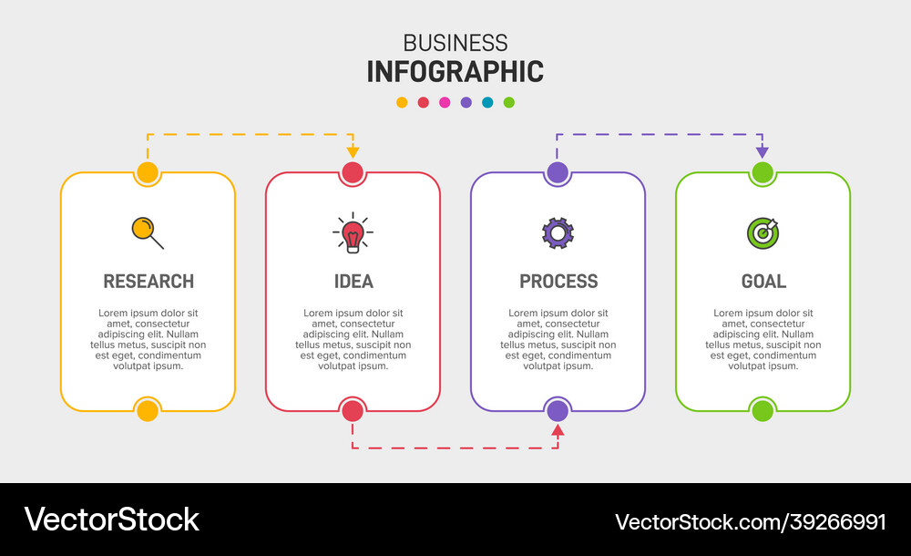 Infographic design with icons and 4 options Vector Image