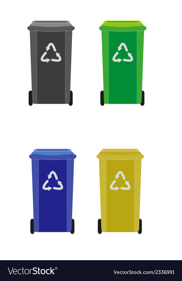Waste container Royalty Free Vector Image - VectorStock
