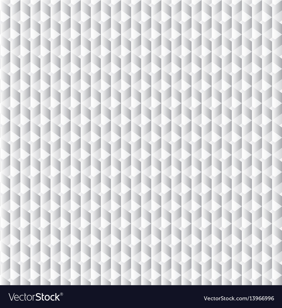 Geometric cubes pattern grey seamless Royalty Free Vector