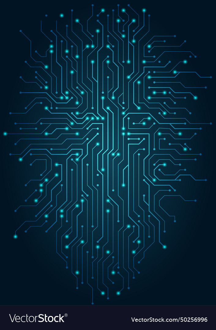 High-tech technology background texture circuit Vector Image