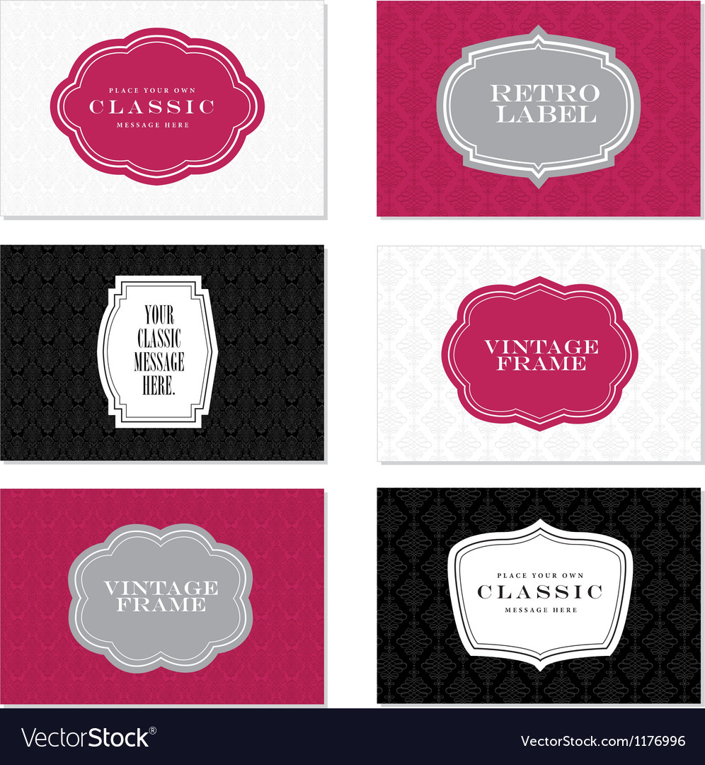 Label set Royalty Free Vector Image - VectorStock