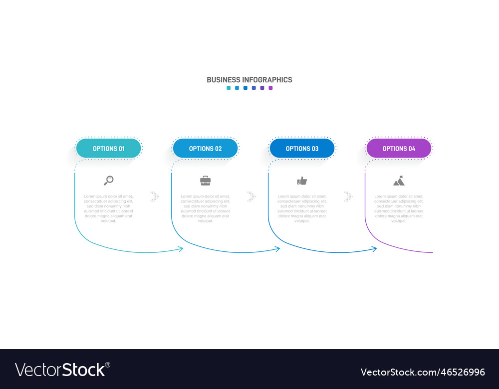 Timeline infographic with infochart modern Vector Image