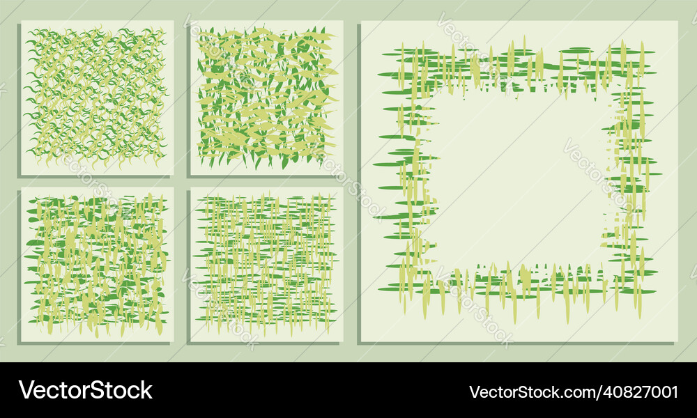 Abstract square backgrounds of small hand drawn Vector Image