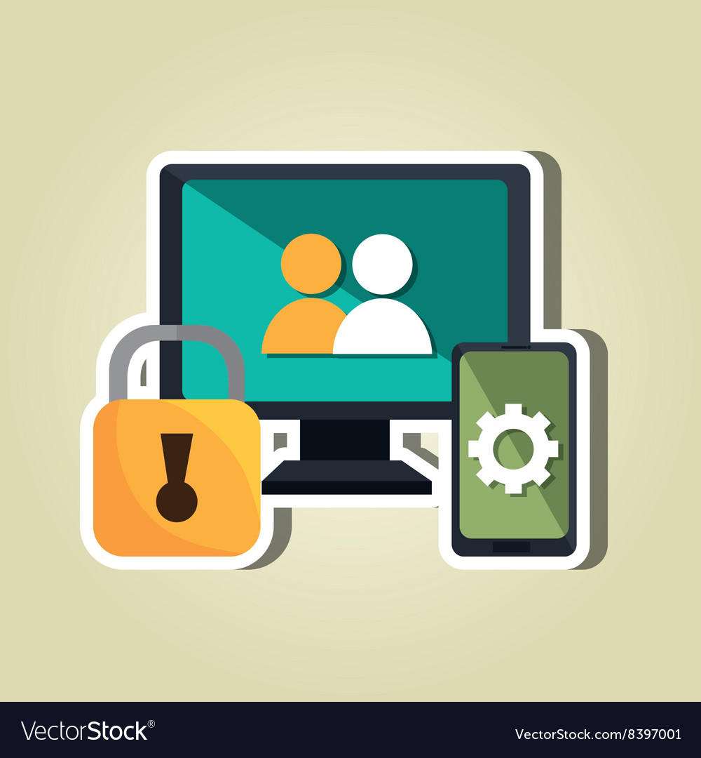 Computer technology design Royalty Free Vector Image