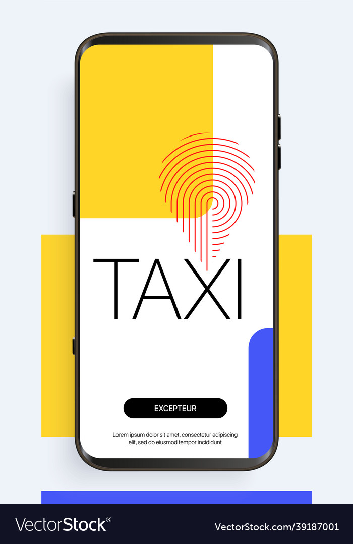 Design Of The Mobile Application Ui Ux Gui From Vector Image