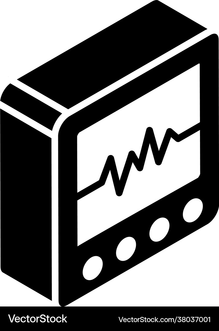 Ecg monitor Royalty Free Vector Image - VectorStock
