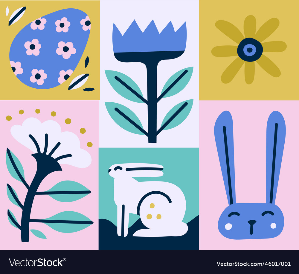 Happy easter concept Royalty Free Vector Image