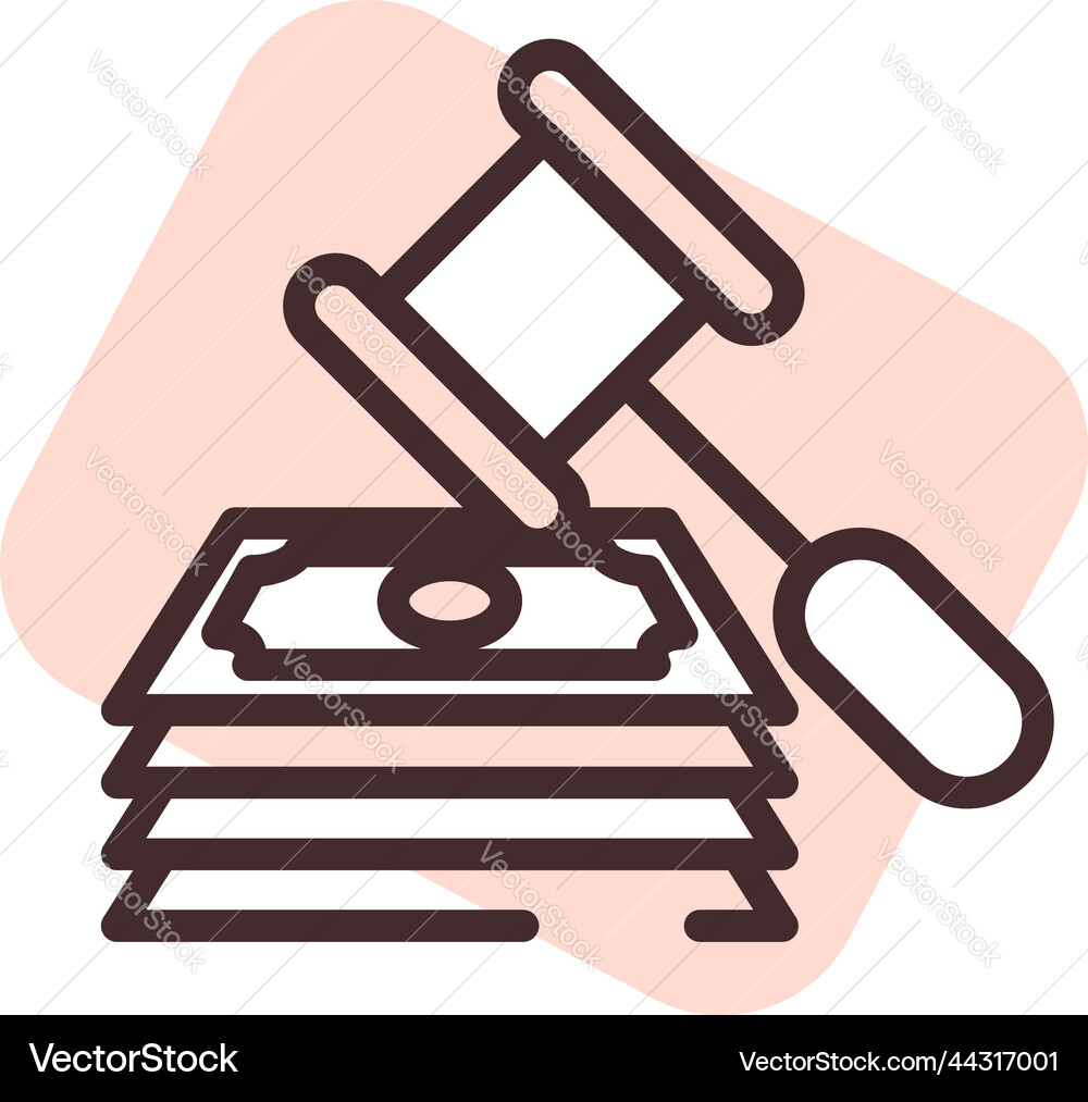 Money inheritance law on a white background Vector Image