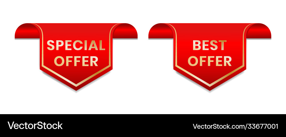 Special offer best tag label for promotion Vector Image