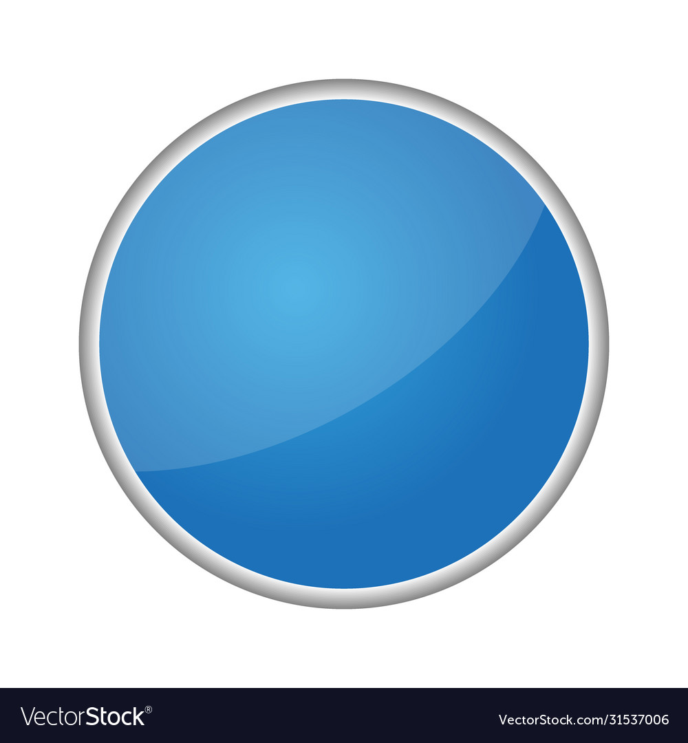 Blue button Royalty Free Vector Image - VectorStock