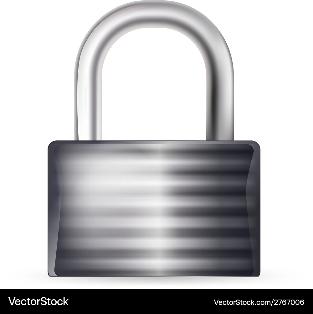 Closed Lock Illustration Royalty Free Vector Image