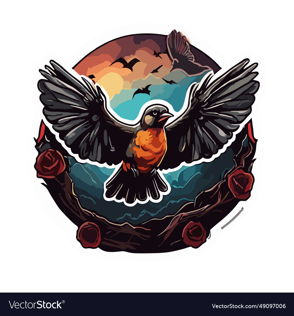 Crow Royalty Free Vector Image - VectorStock