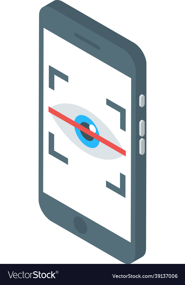 Iris scanning Royalty Free Vector Image - VectorStock